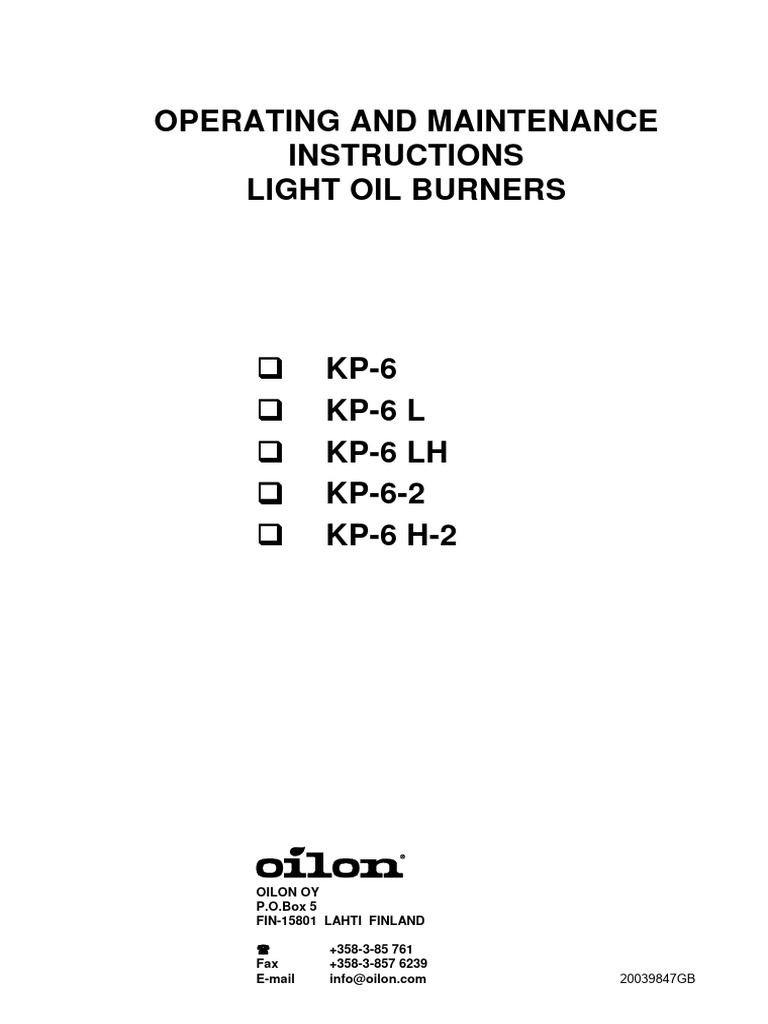 KP 6 | PDF | Thermostat | Electrical Connector