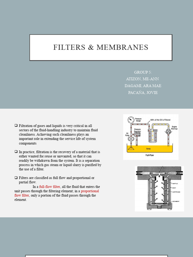 Comprehensive Guide to Filters & Membranes | PDF | Filtration | Membrane