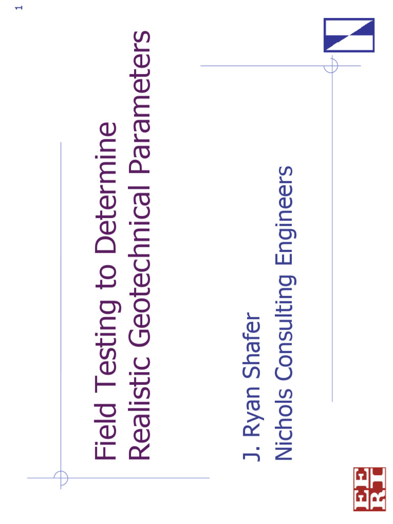 Geotechnical Parameters from Field Testing | PDF | Geotechnical ...