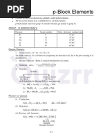 Complete P Block Elements JEE | PDF