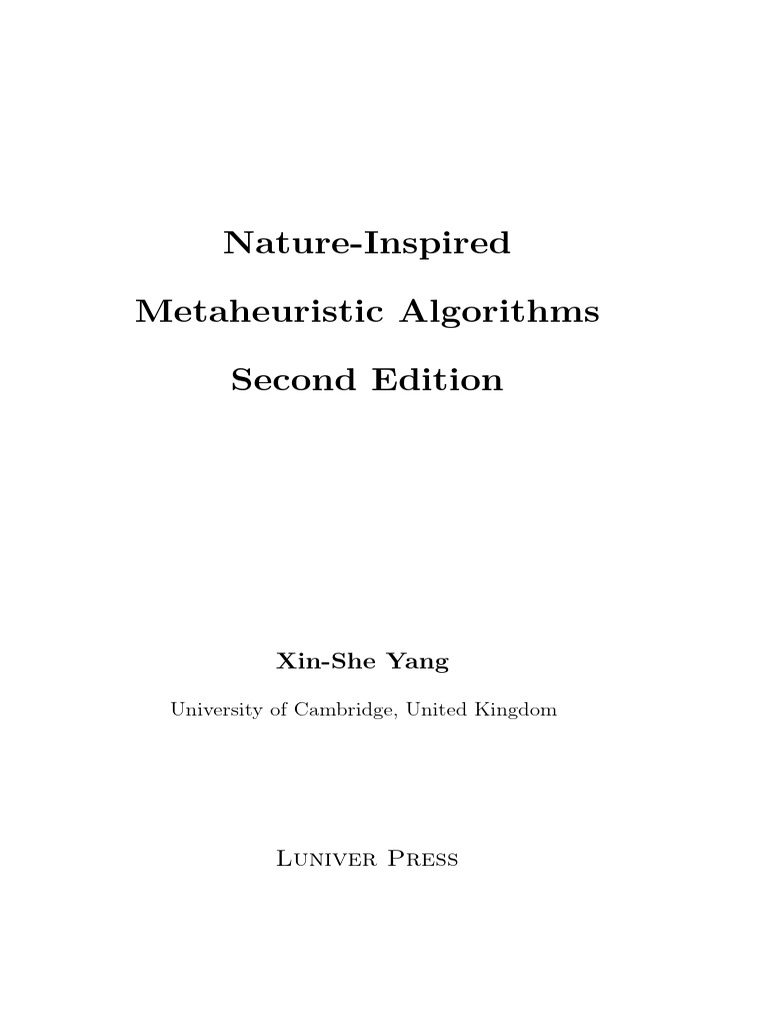 Ref3 - Nature-Inspired Metaheuristic Algorithms | PDF | Metaheuristic ... Ref3 - Nature-Inspired Metaheuristic Algorithms | PDF | Metaheuristic ...