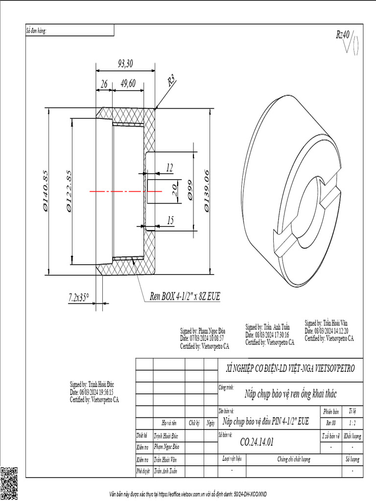 Thread Protector Drawing | PDF