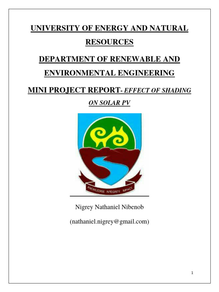 Shading Effects on Solar PV Performance | PDF | P–N Junction ...