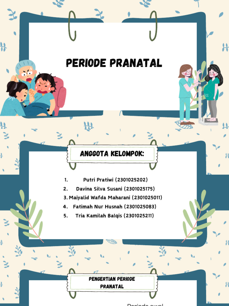 Periode Pranatal. | PDF
