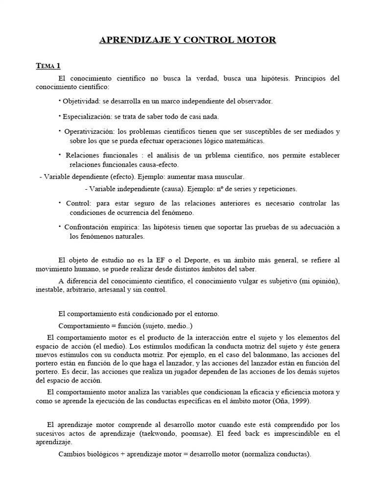 Resumen Aprendizaje | PDF | Aprendizaje | Memoria