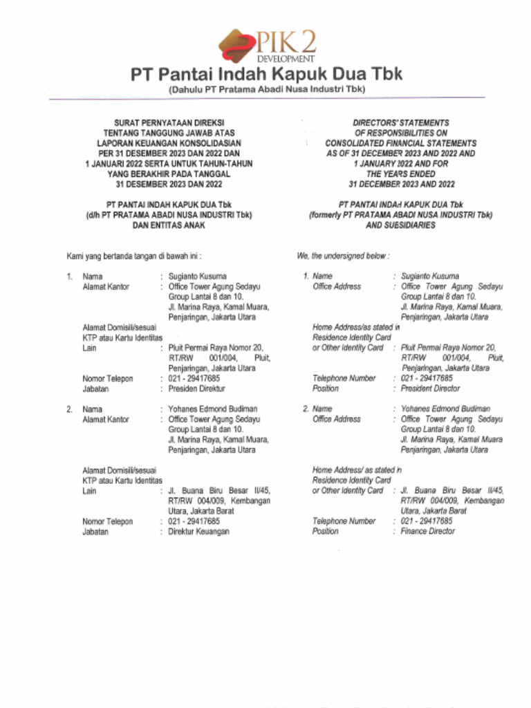 SPD - Pani LKK Audit Des 2023 | PDF