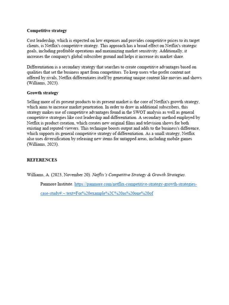 Netflix Strategy | PDF | Business