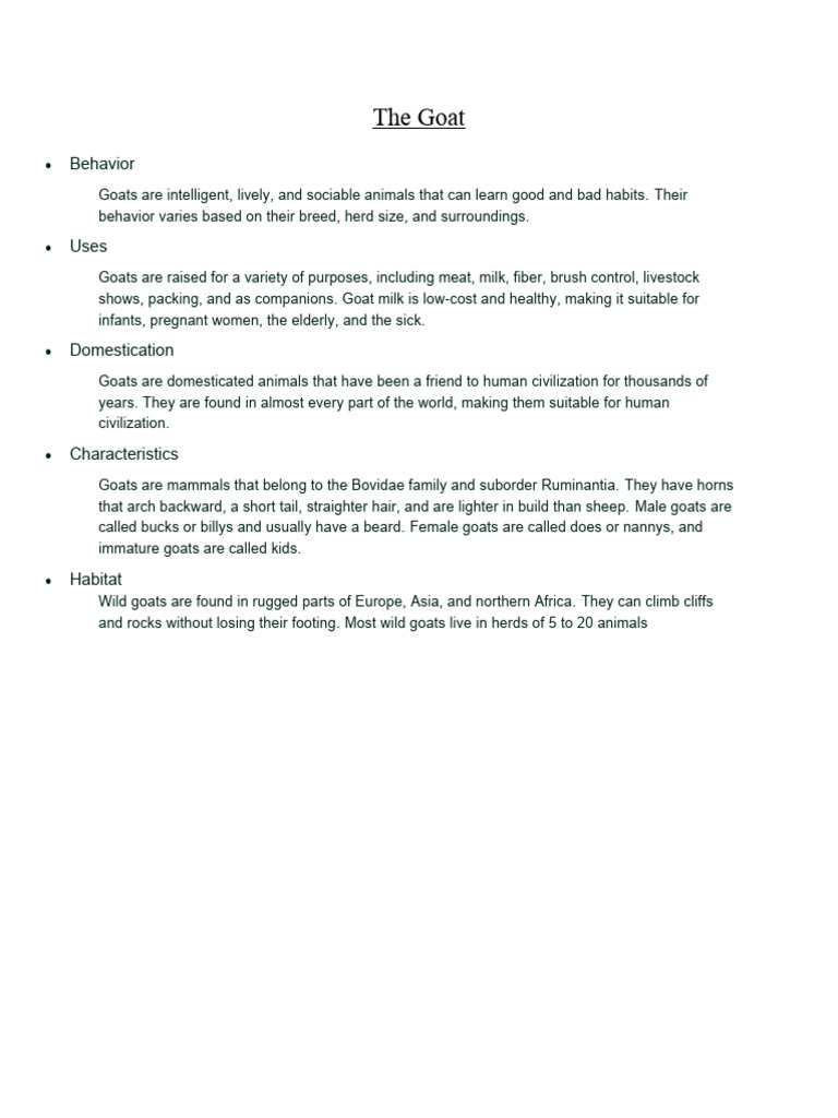 The Goat | PDF | Technology & Engineering