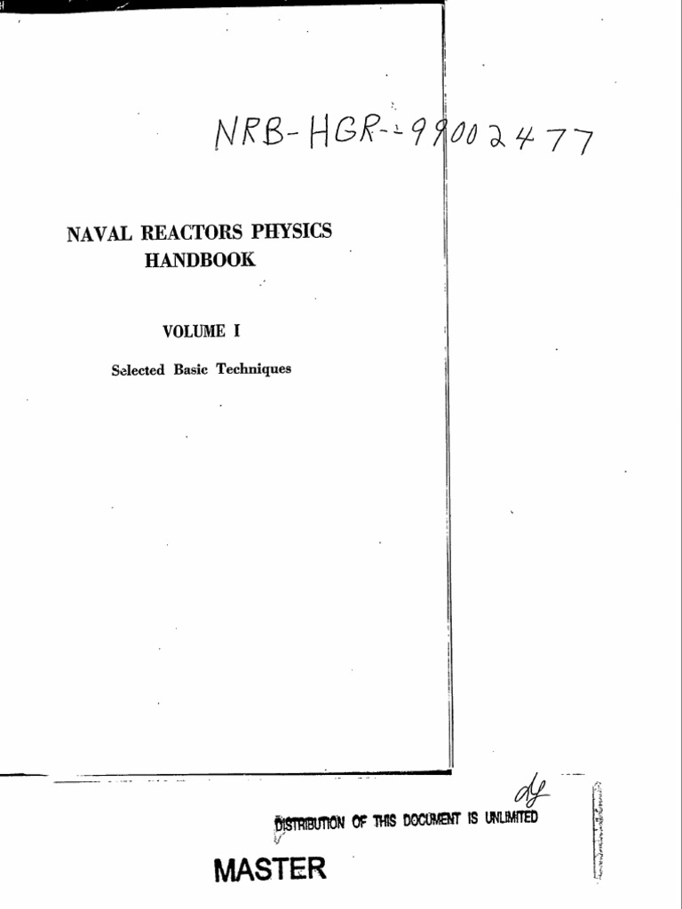 Naval Reactors Physics Handbook | PDF Naval Reactors Physics Handbook | PDF