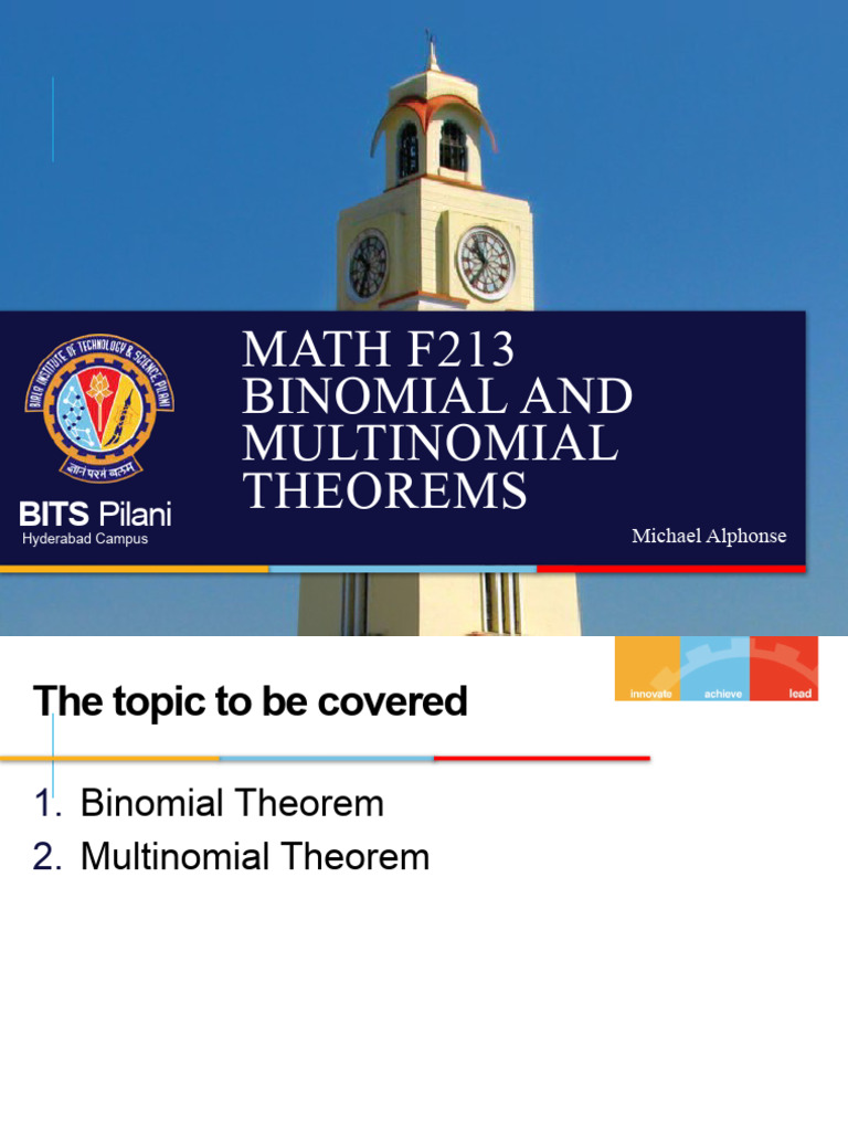 Binomial and Mutinomial Theorems | PDF