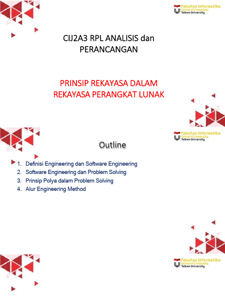 Materi 1.2 Engineering Principles-Kode Dosen | PDF | Engineering | Software Engineering
