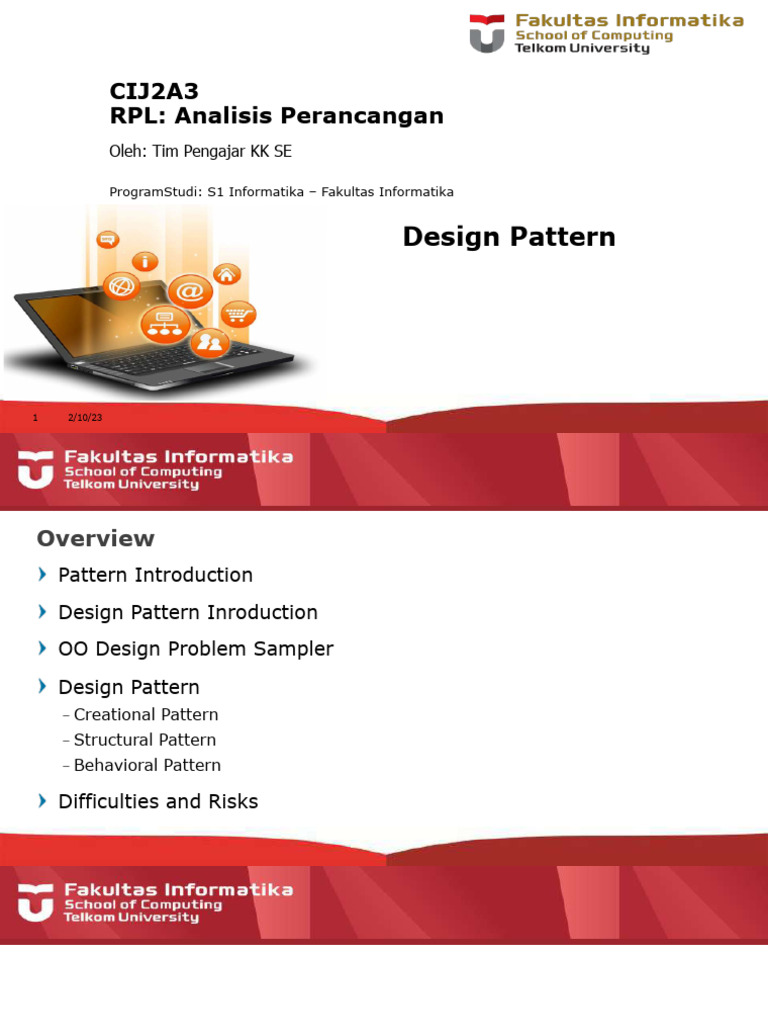 Materi 15. Design Pattern - compressed-SWD | PDF | Class (Computer ...