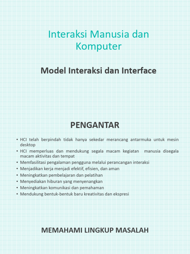B-05B - Model Interaksi | PDF | Komputer | Teknologi & Rekayasa