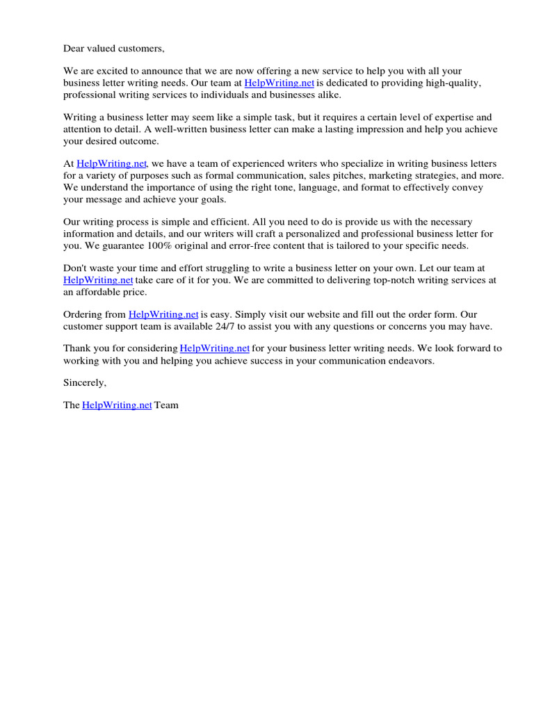 Business Letter Assignment | Download Free PDF | Information ...