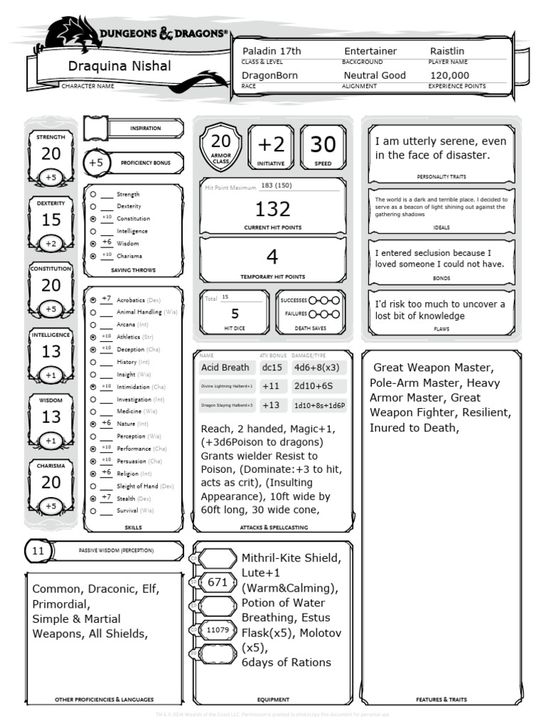 5.0 Ed Draquina | PDF | D20 System | Gary Gygax Games
