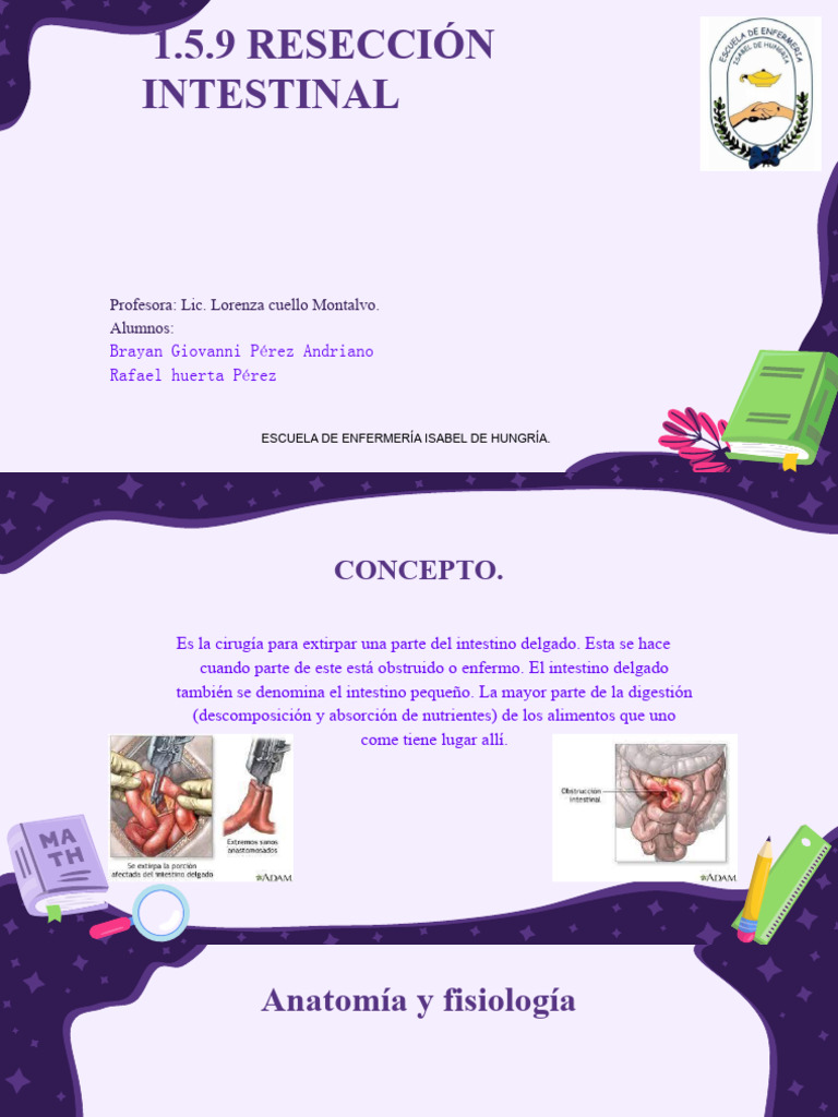 Resección Intestinal | PDF | Tracto gastrointestinal | Intestino delgado