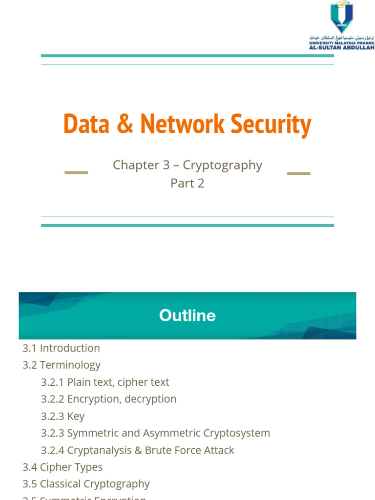 Chapter 3 - Cryptography Part 2 | PDF | Public Key Cryptography | Cryptography