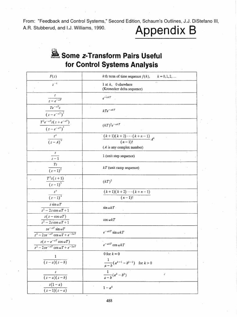 z-Transform_Table | PDF