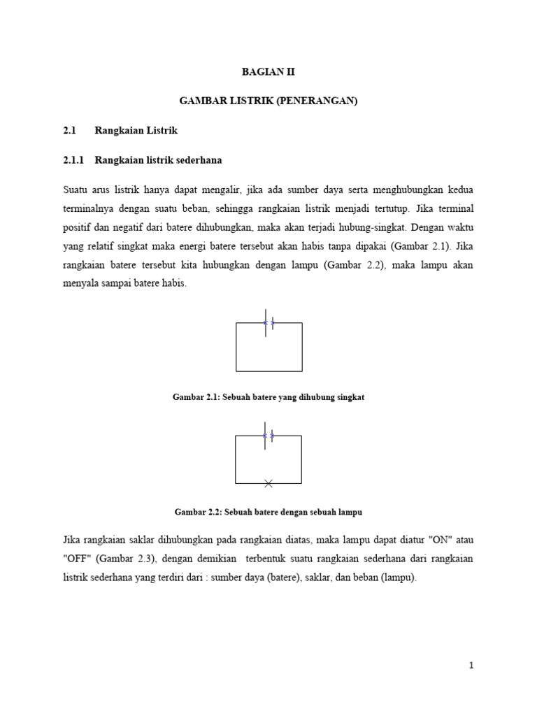Rangkaian Listrik Sederhana dan Saklar | PDF