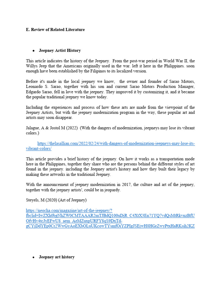 Review Of Related Literature Pdf Vehicles Transport