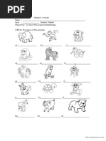 Animals Chart | PDF
