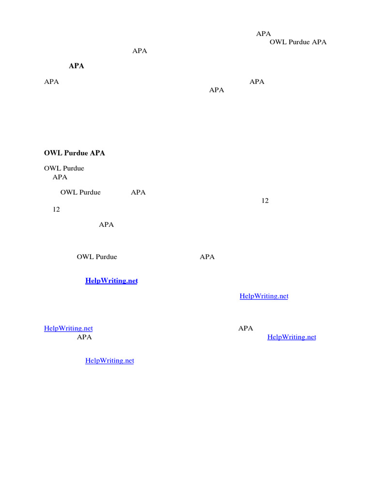 欢迎来到owl Purdue Apa标题指南 | PDF | Apa Style | Citation