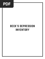Beck's Depression Inventory | PDF