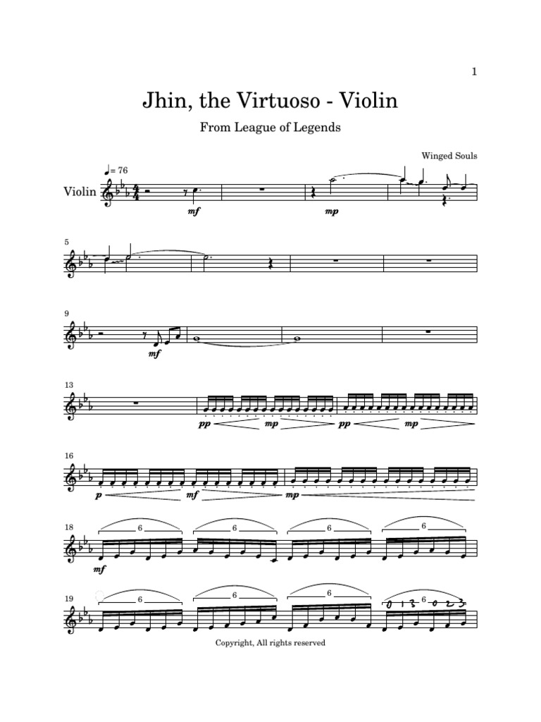 Jhin, the Virtuoso - Violin | PDF | Civil Law (Common Law) | Environmental Law