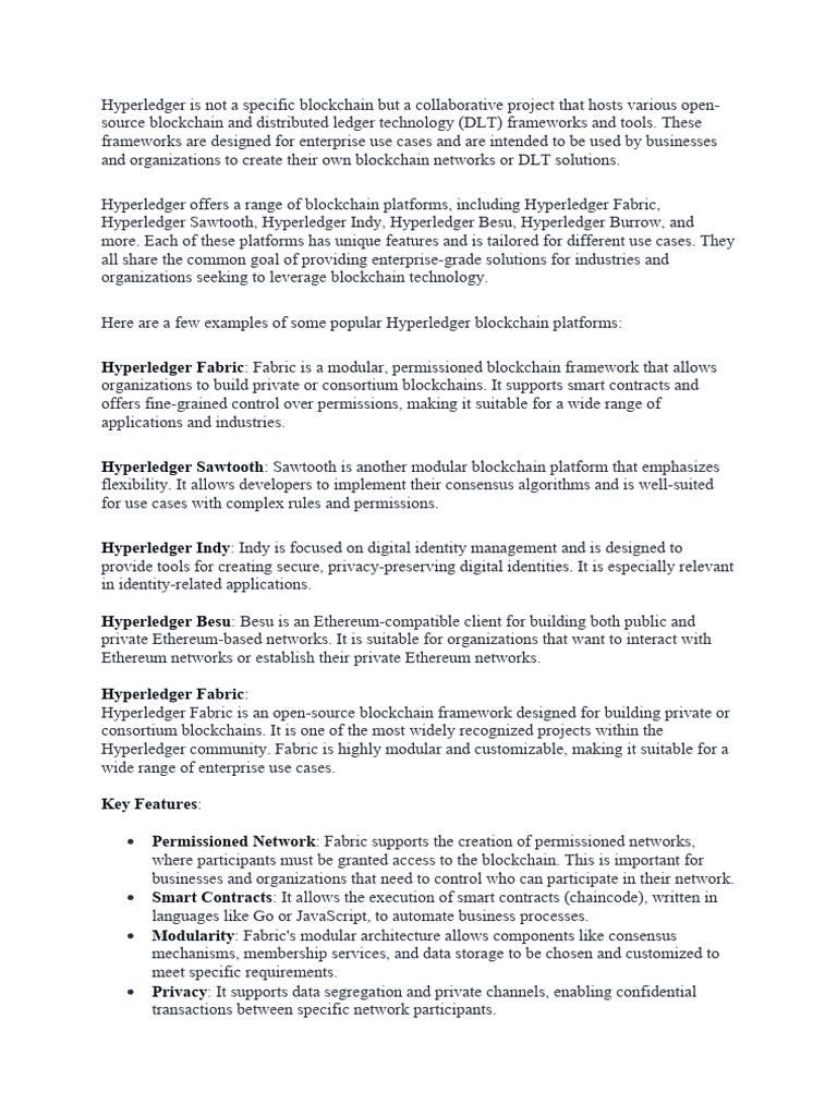 Hyper Ledger | PDF | Computing | Computer Science