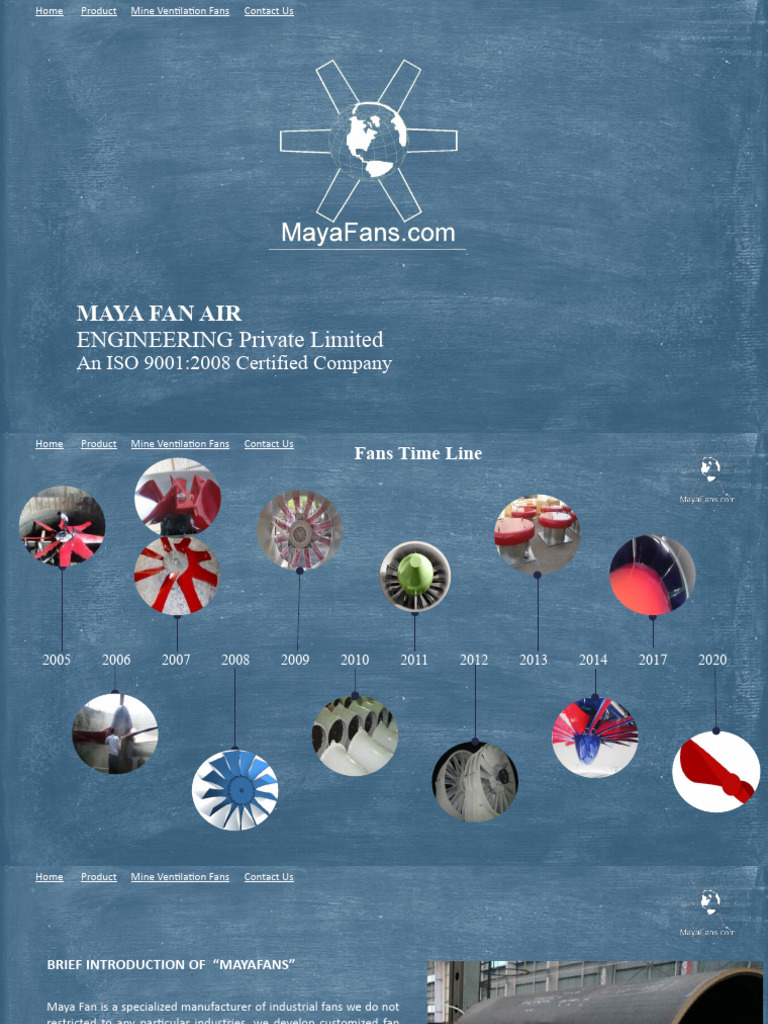 Maya Mining Fans - Web-Final | PDF | Wind Tunnel | Fibre Reinforced Plastic