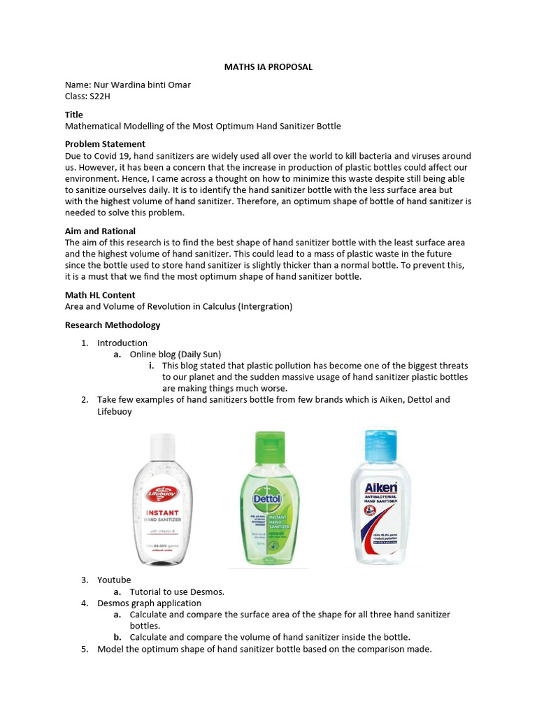 Maths Ia Proposal | PDF