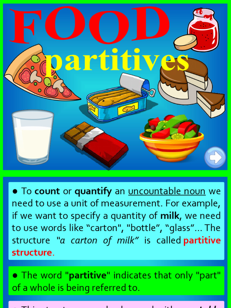 Food Partitives | PDF | Cuisine | Foods