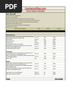 Using Excel Templates To Estimate Interior Design | PDF | Home ...