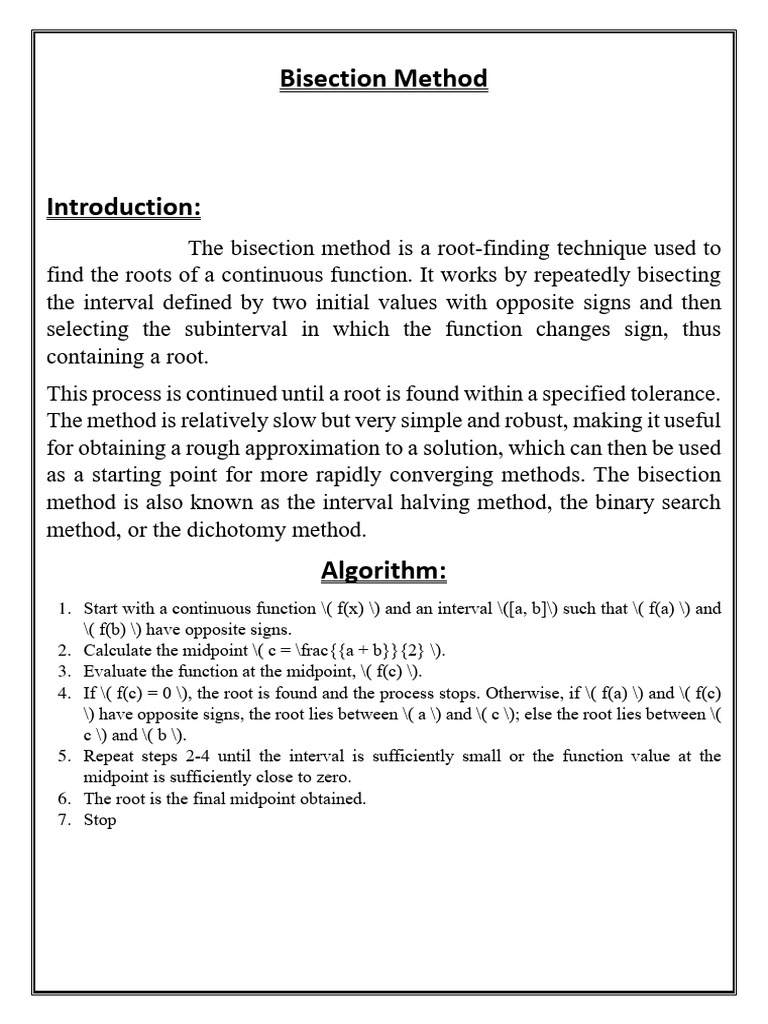 Numerical Methods Lab Report | PDF | Numerical Analysis | Mathematical ... Numerical Methods Lab Report | PDF | Numerical Analysis | Mathematical ...