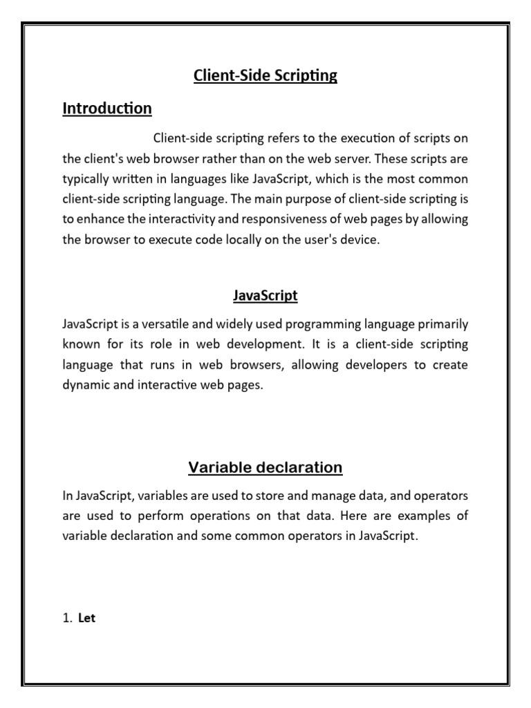 Scripting Language Lab Report | Download Free PDF | Dynamic Web Page ... Scripting Language Lab Report | Download Free PDF | Dynamic Web Page ...