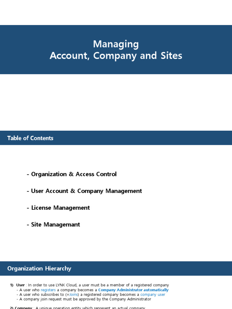LYNK Cloud User and Company Management | PDF | Cloud Computing | Access ...
