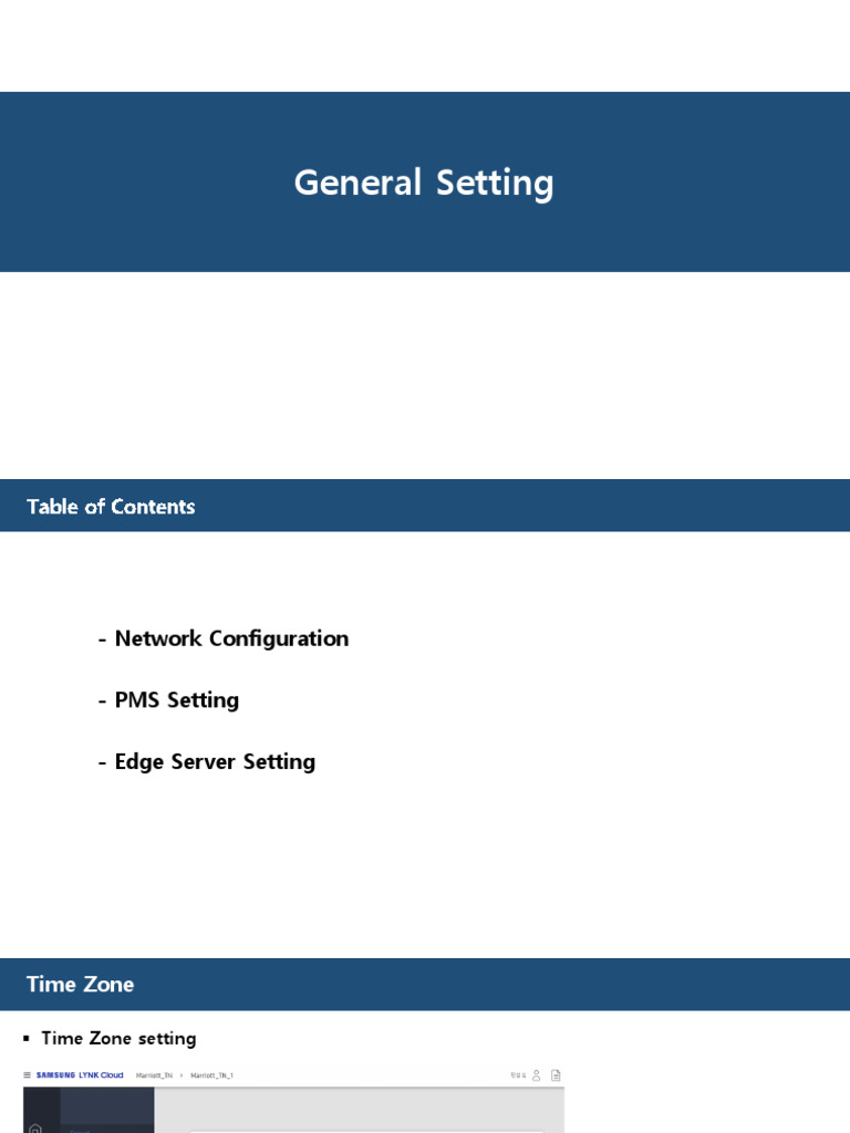 05_General Setting_200409 | PDF | World Wide Web | Internet & Web