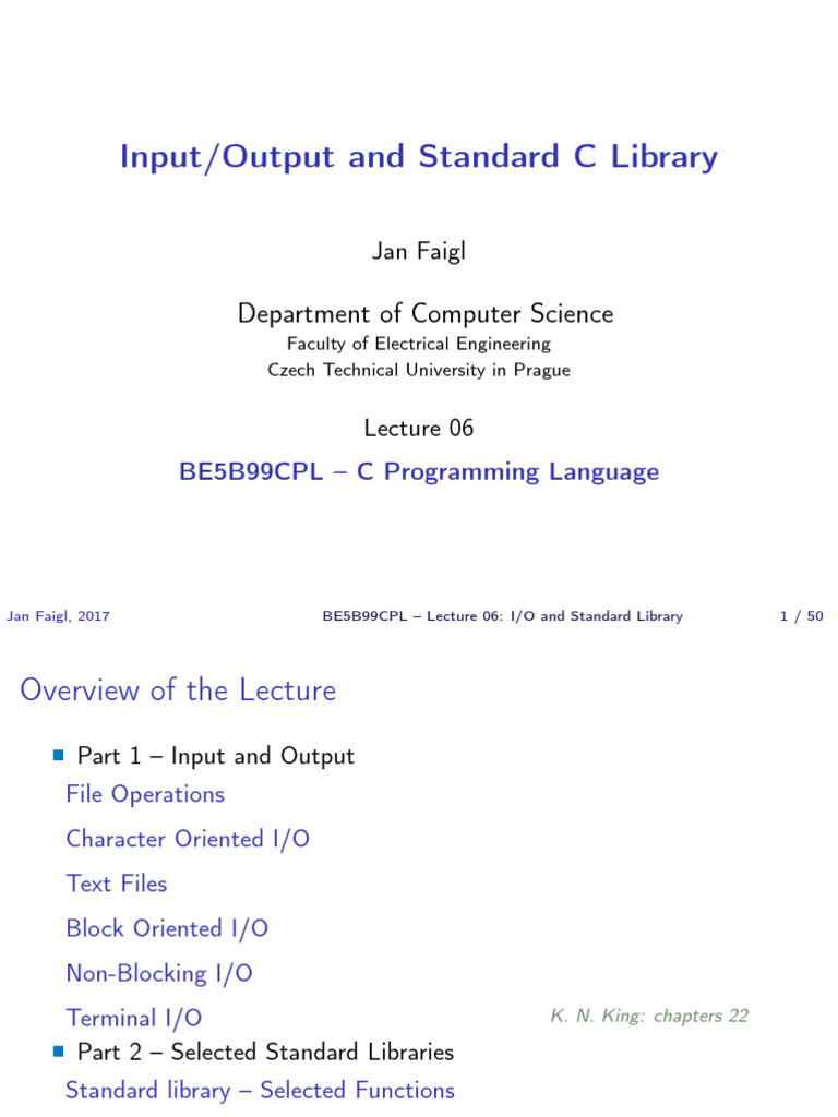 Be5b99cpl Lec06 Handout Pdf Pointer Computer Programming Text File 