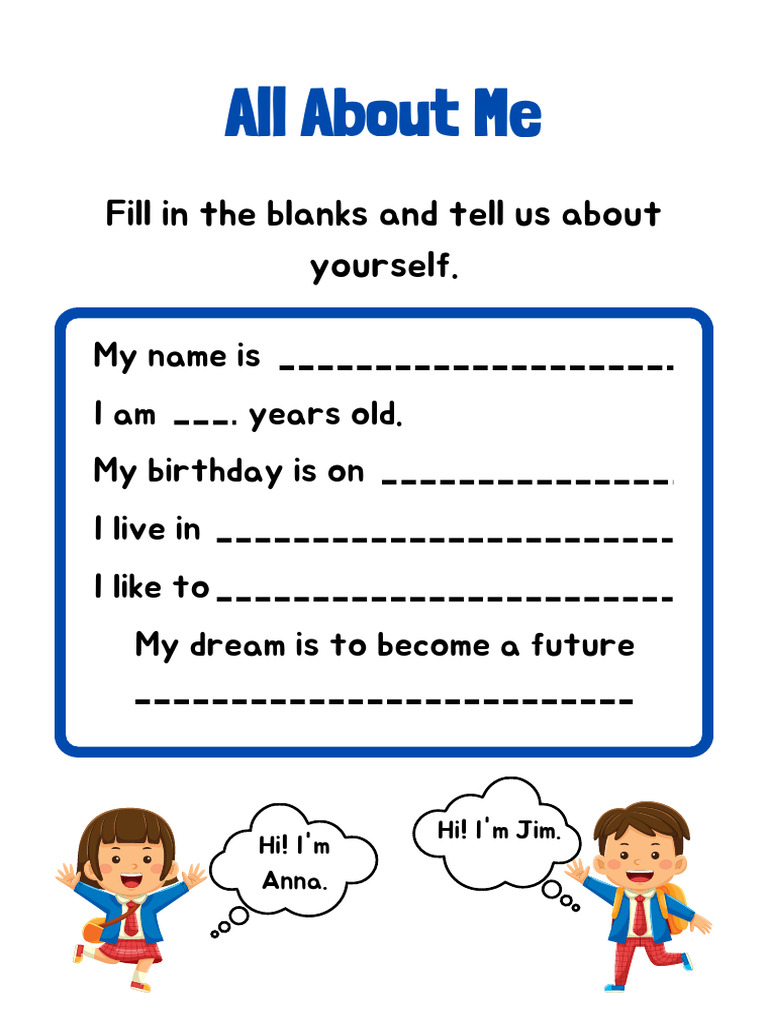 All about me and Speaking | PDF