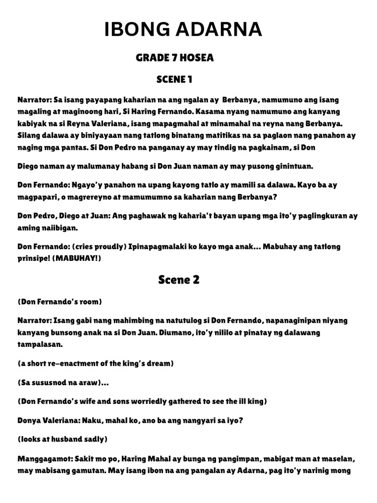Ibong Adarna | PDF