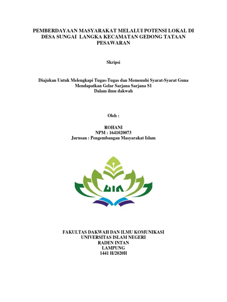 Cover, Bab 1. Bab 2, Dapus Rohani | PDF | Agama & Spiritualitas