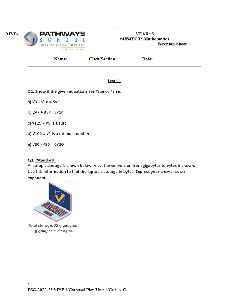 Unit 1 Criteria A-C | PDF | Interest | Mathematics
