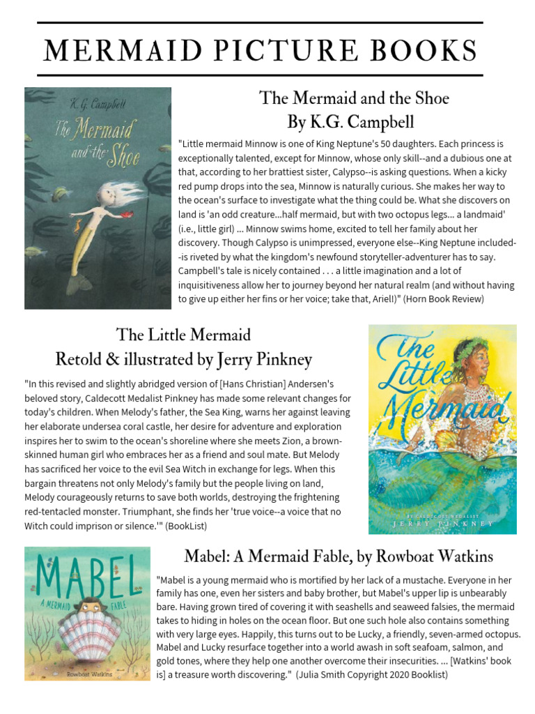 Mermaid Picture Books | PDF | Mermaid