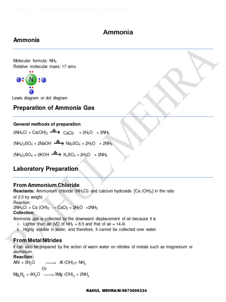 9 NH3 | PDF | Ammonia | Nitric Acid