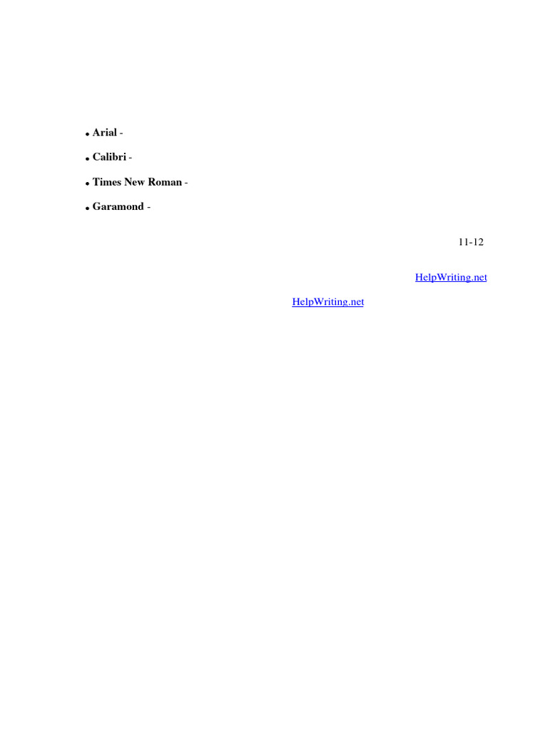 Resume Font Selection Guide | PDF | Typefaces | Serif