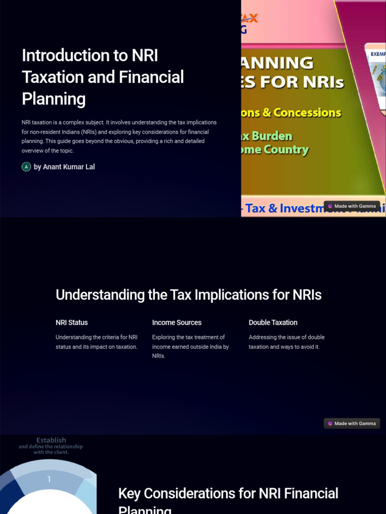 Introduction To NRI Taxation and Financial Planning | Download Free PDF ...
