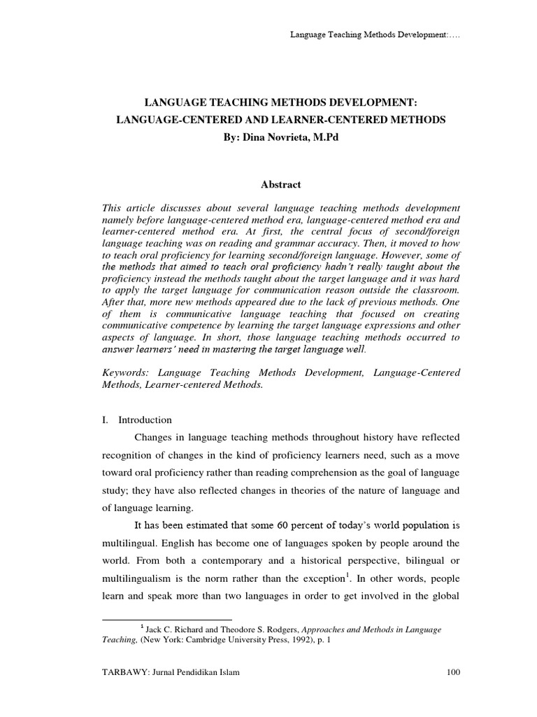 Language Teaching Methods Development La | PDF | Language Education | Linguistics