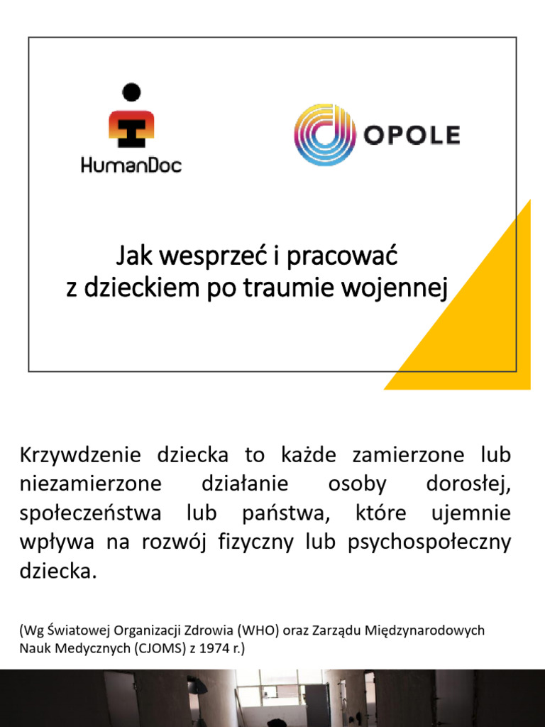 Jak Wesprzec I Pracowac Z Dzieckiem Po Traumie Wojennej Prezentacja | PDF Jak Wesprzec I Pracowac Z Dzieckiem Po Traumie Wojennej Prezentacja | PDF