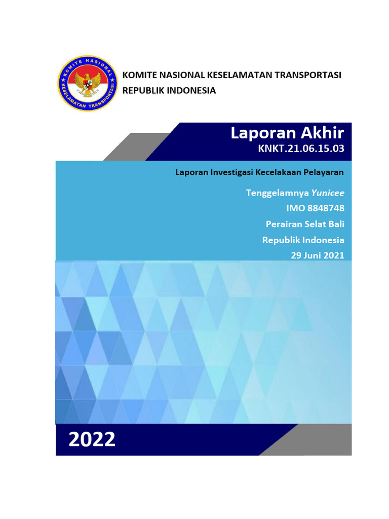 Latihan Operasi Tolak Kapal Yunicee | PDF | Teknologi & Rekayasa