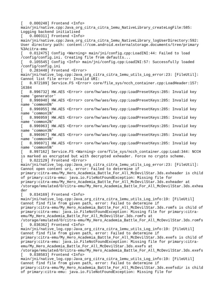 Citra Log | Download Free PDF | Encryption | Operating System Technology